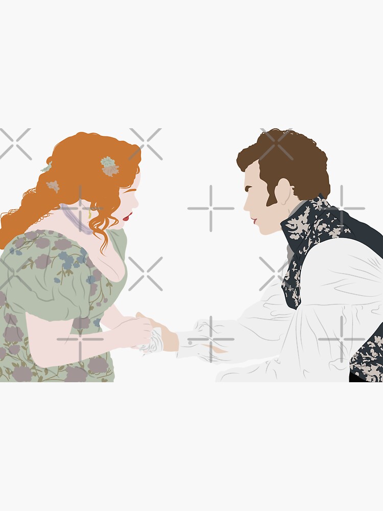 "Penelope taking care of Colin wound | bridgerton, polin" Sticker for ...