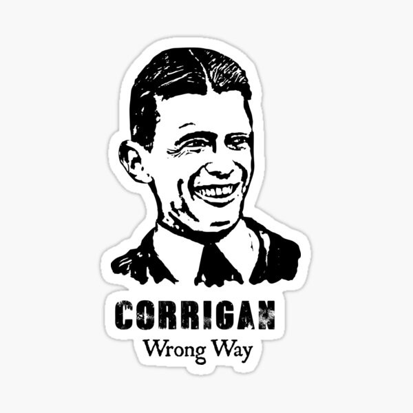 "Che Douglas Corrigan Wrong Way" Sticker for Sale by twHistory | Redbubble