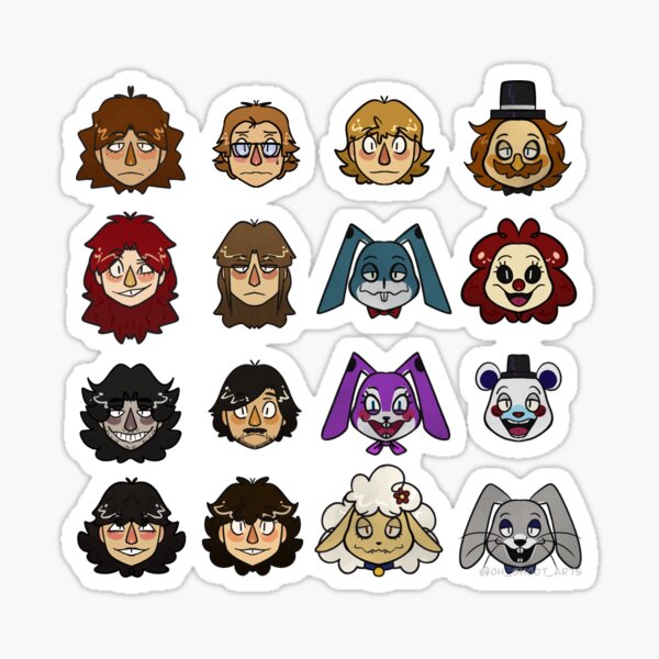 "All the Walten Files Crew" Sticker for Sale by ohshoot | Redbubble