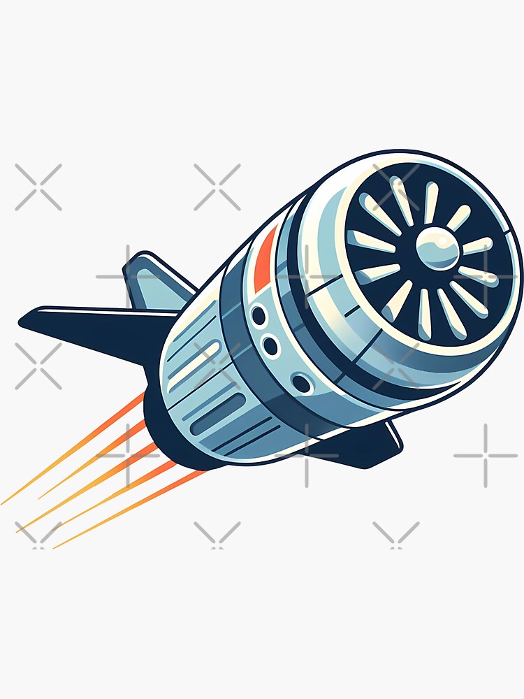 "Stylized Jet Engine Illustration: A Journey into Aerospace Engineering ...