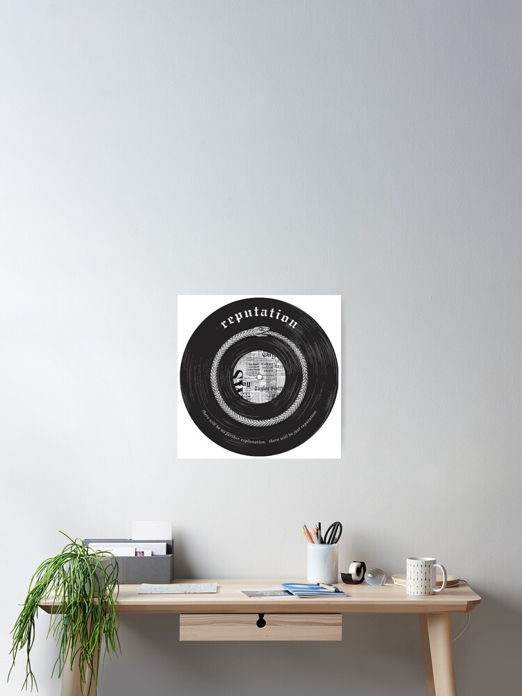"Reputation Vinyl Record (snake) - Taylor Swift" Poster for Sale by ...