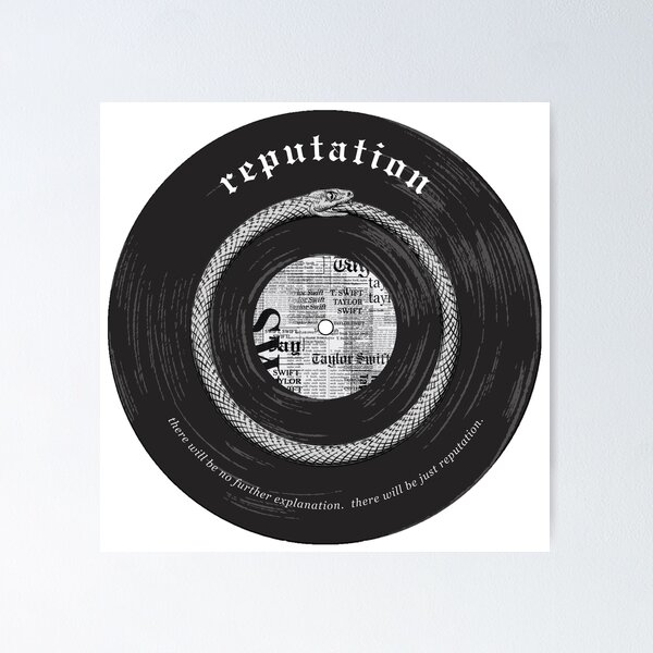 "Reputation Vinyl Record (snake) - Taylor Swift" Poster for Sale by ...