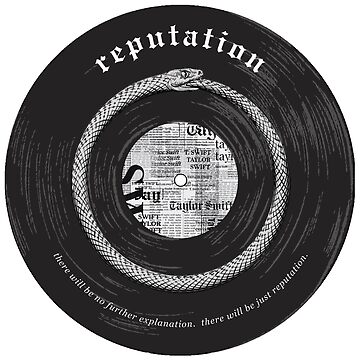 "Reputation Vinyl Record (snake) - Taylor Swift" Sticker for Sale by ...