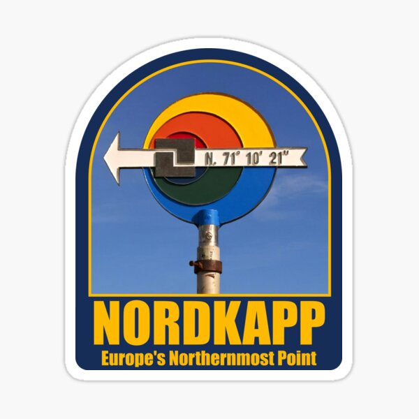 "Nordkapp Sign Norway Scandinavia Souvenir" Sticker for Sale by sticket ...