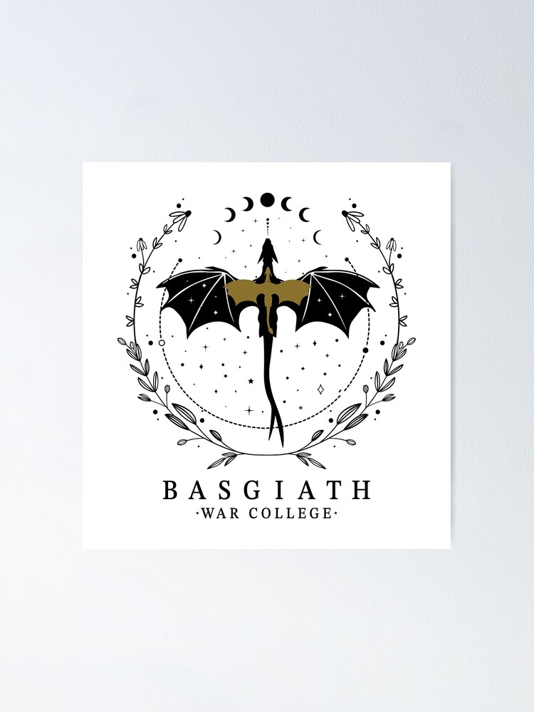 "Basgiath war college " Poster for Sale by iPrintastyCo | Redbubble
