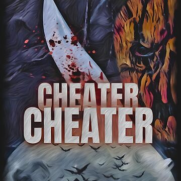Cheater, Cheater’ Watercolor Poster" Sticker for Sale by DelKary ...