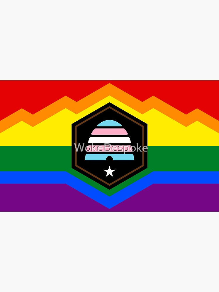 "Utah Beehive Flag With LGBTQ+ Pride Colors" Sticker for Sale by ...
