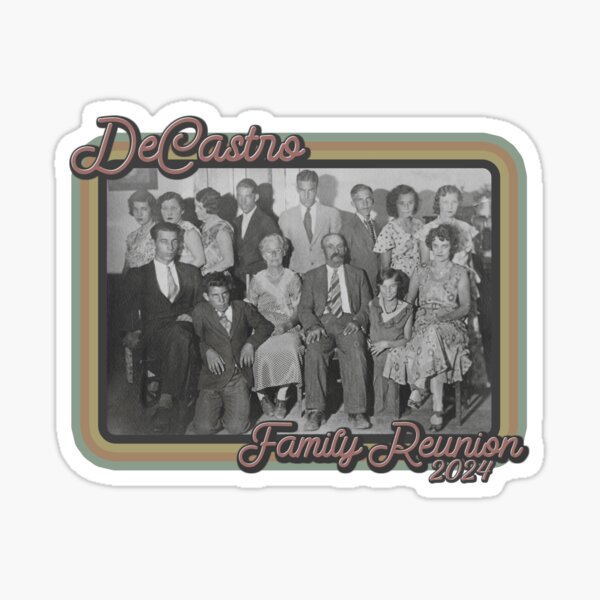 "DeCastro Family Photo V2" Sticker for Sale by IanSterling | Redbubble