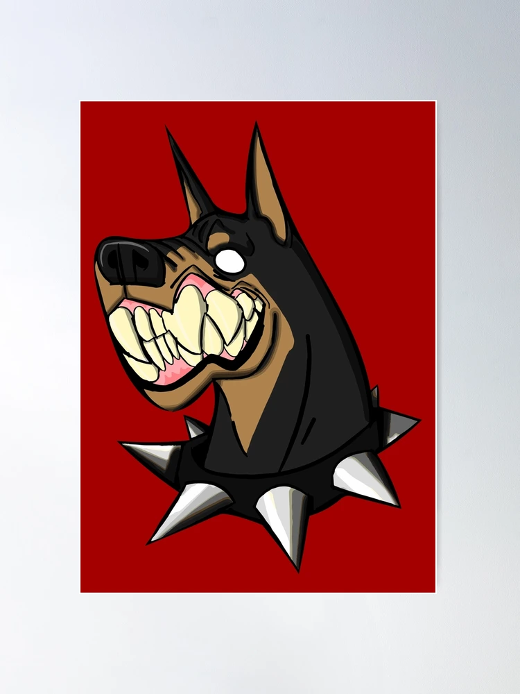 Angry Doberman Drawing