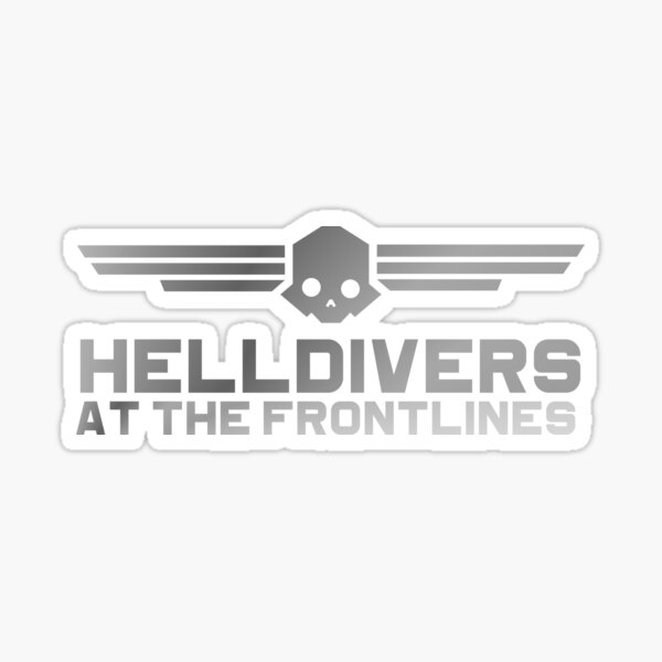 "Helldivers at the Frontlines Gradient Helldivers" Sticker for Sale by ...