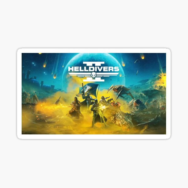 "HELLDIVERS 2, HELLDIVERS" Sticker for Sale by hilda335 | Redbubble