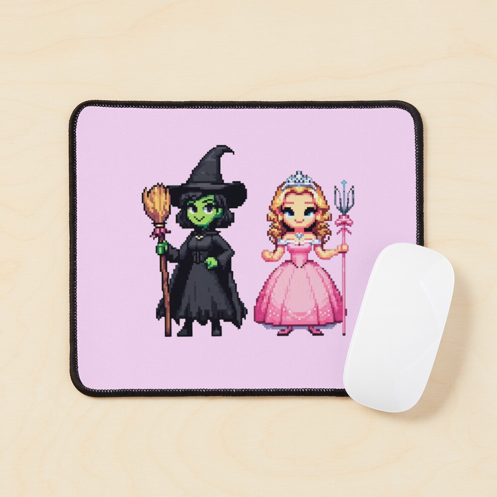 "8-bit Elphaba and Glinda" Sticker for Sale by greggfriedrice | Redbubble