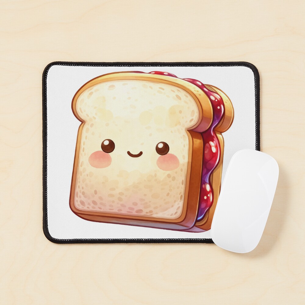 "Cute Peanut Butter & Jelly Sandwich" Sticker for Sale by Emitropy ...