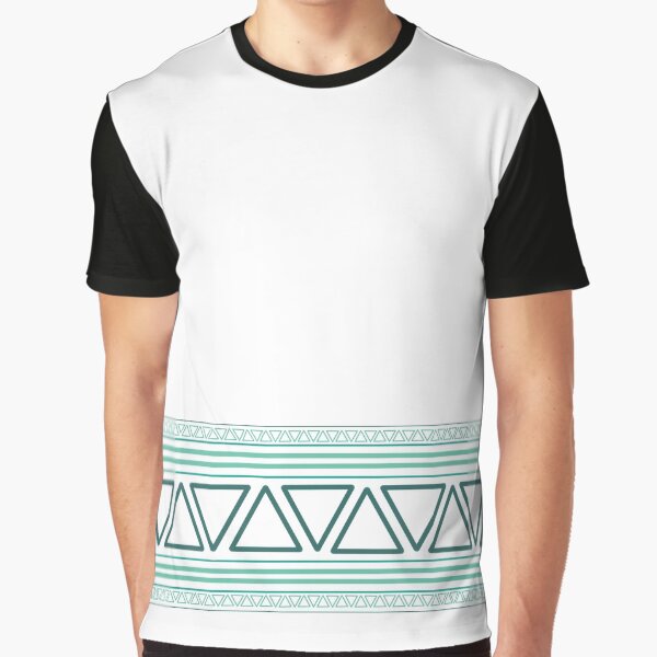"Blue Triangle Pattern" T-shirt for Sale by KassidyArts-KPA | Redbubble ...