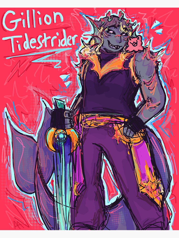 "Gillion Tidestrider jrwi" Sticker for Sale by seolar-sketches | Redbubble
