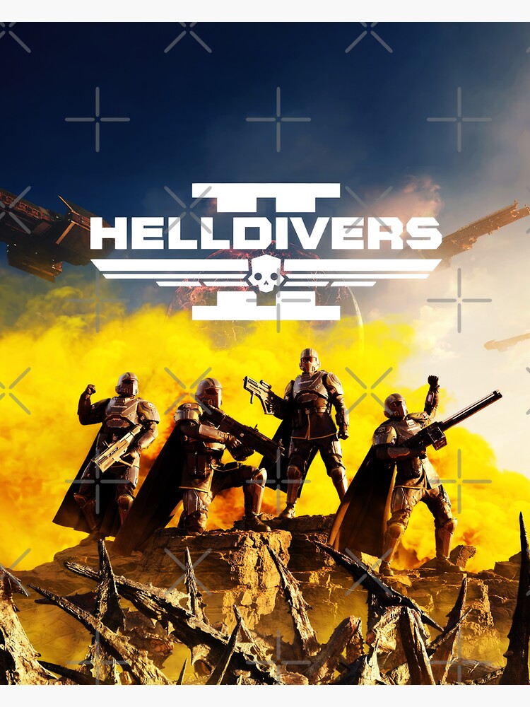 "helldivers 2 video game, helldivers BOOOOOM" Sticker for Sale by RoHiJOBS | Redbubble