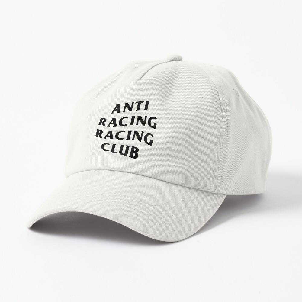 "ANTI RACING RACING CLUB" Sticker for Sale by acworks | Redbubble