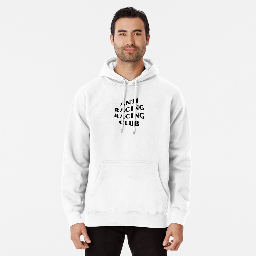 "ANTI RACING RACING CLUB" Sticker for Sale by acworks | Redbubble