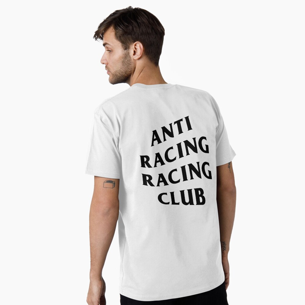 "ANTI RACING RACING CLUB" Sticker for Sale by acworks | Redbubble