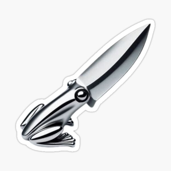 " "Frog knife meme"" Sticker for Sale by Obinne | Redbubble