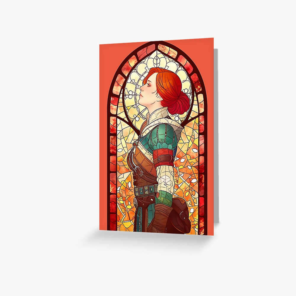 "Stained Glass Triss" Sticker for Sale by SchellStation | Redbubble