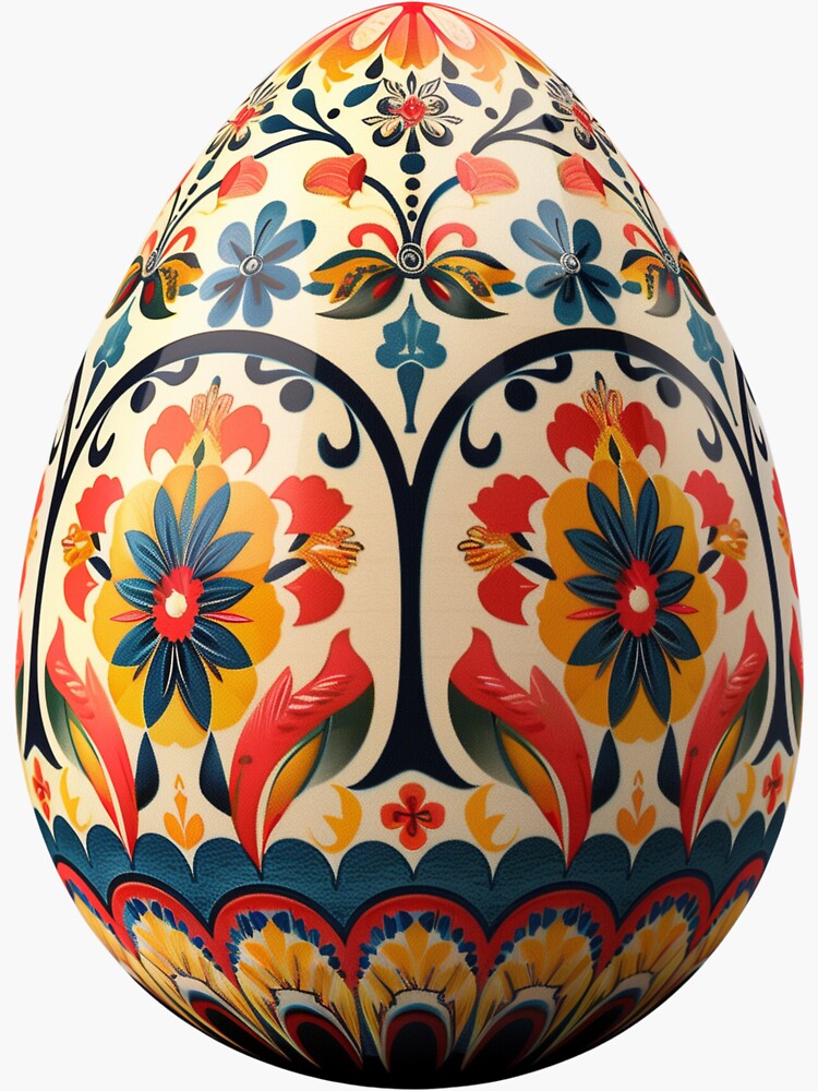 "Ukrainian Easter Eggs Ukraine Pysanky" Sticker for Sale by ...