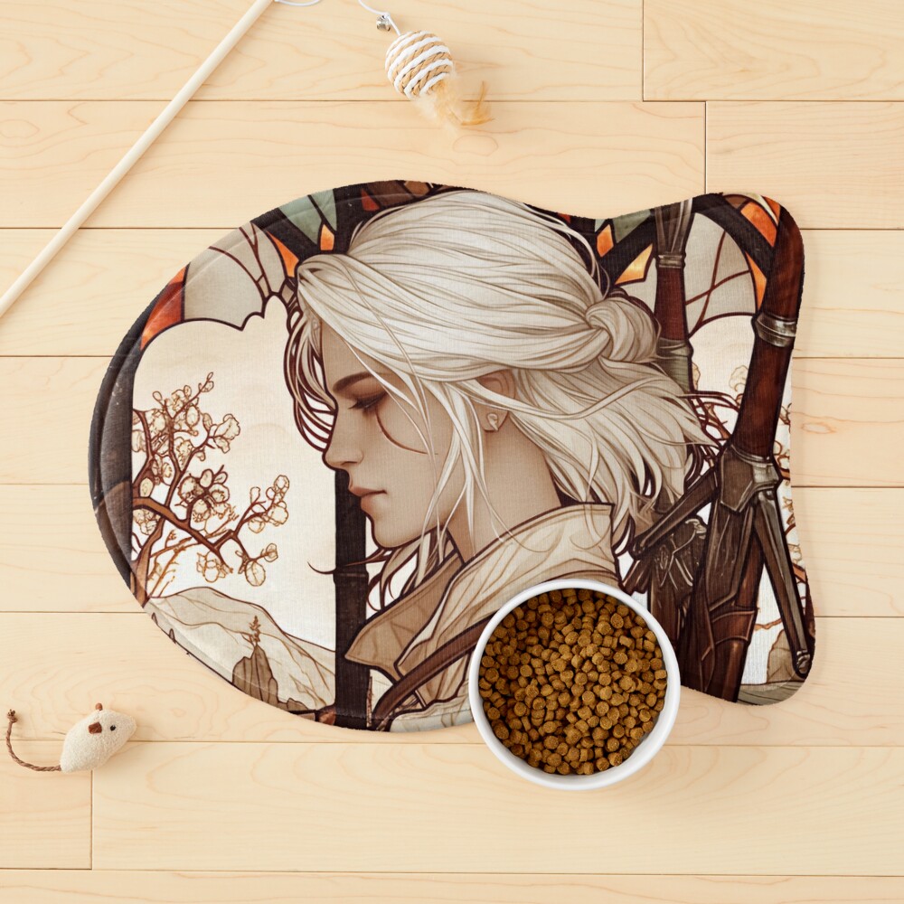 "Stained Glass Ciri" Sticker for Sale by SchellStation | Redbubble