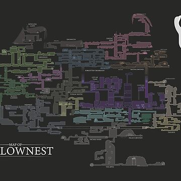 "HALLOWNEST MAP - Hollow Knight map" Poster by Necronder | Redbubble