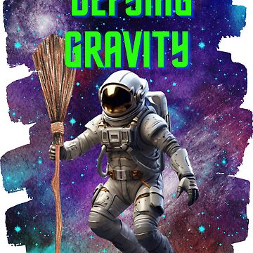 "Sticker Defying Gravity Astronaut" Sticker for Sale by RaCaires ...