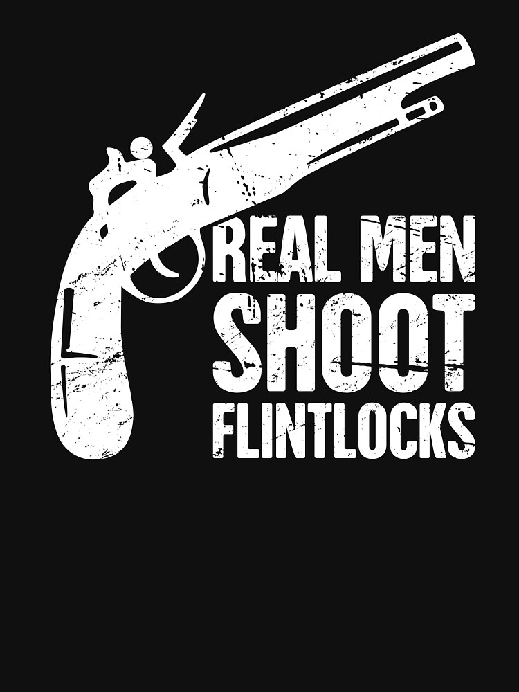 "Gift For Flintlock Rifle History Gun Collector" T-shirt for Sale by ...