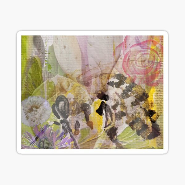 "Bee Elemental" Sticker for Sale by CHENOARTWORKS | Redbubble