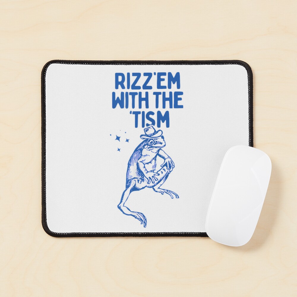 "Funny Rizz Em with The Tism Meme Autistic Frog" Sticker for Sale by ...