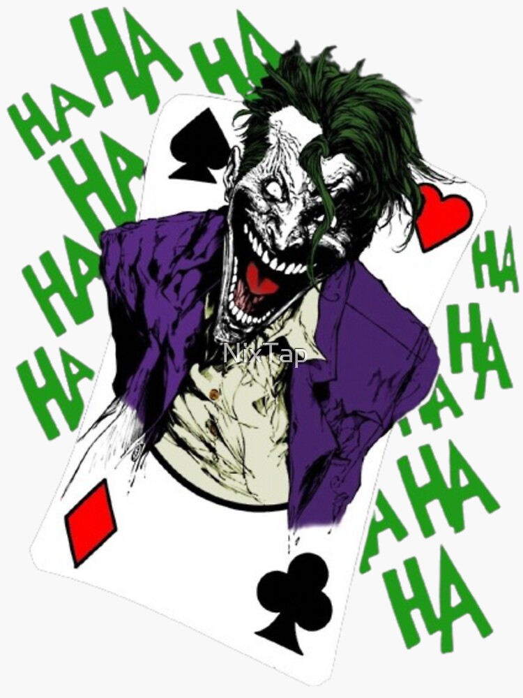 "JOKER" Sticker for Sale by NixTap | Redbubble