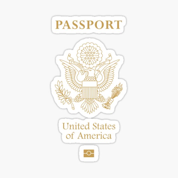 "USA Passport" Sticker for Sale by lilking31 | Redbubble