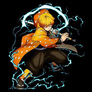 "zenitsu agatsuma - Demon Slayer Kimetsu no Yaiba " Sticker for Sale by ...