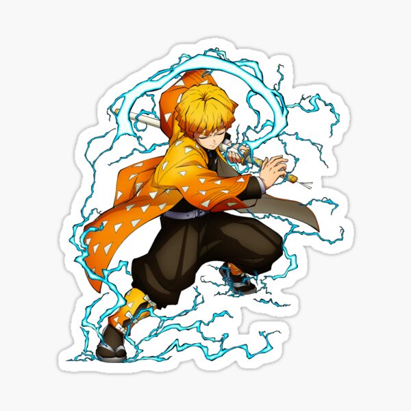 "zenitsu agatsuma - Demon Slayer Kimetsu no Yaiba " Sticker for Sale by ...
