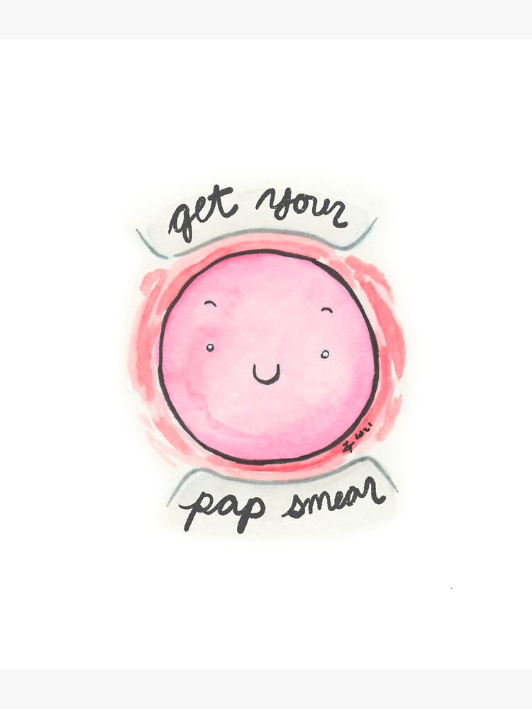 "At Your Cervix - Pap Smear Ed." Sticker for Sale by Paintsandpaps ...