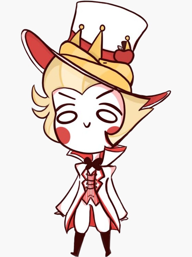 "Cute Hazbin Hotel Lucifer" Sticker for Sale by designsbyerza | Redbubble
