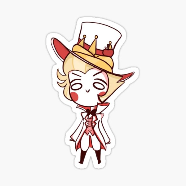 "Cute Hazbin Hotel Lucifer" Sticker for Sale by designsbyerza | Redbubble