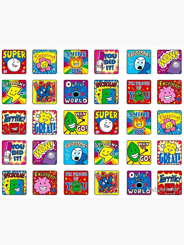 "BFDI Classroom 30 Pack" Poster for Sale by MsBonnie | Redbubble