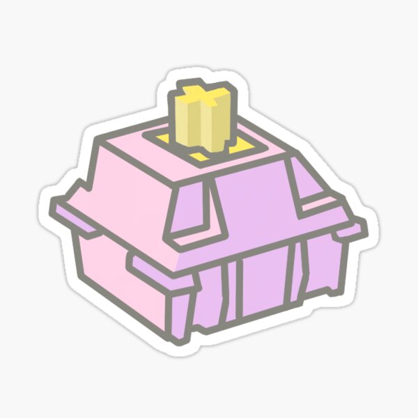 "Keebs | Aesthetic Keyboard Sticker | Kawaii Keebs | Switch" Sticker ...