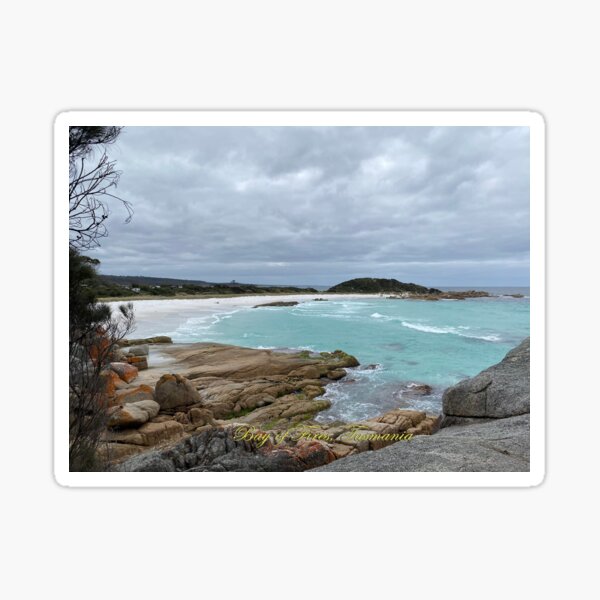 "Bay of Fires, Tasmania" Sticker for Sale by Arcane Botanica | Redbubble