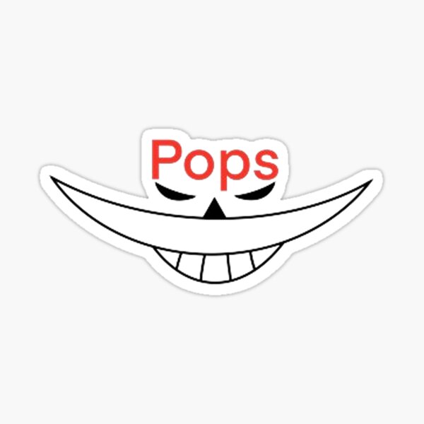 "Whitebeard One Piece "Pops"" Sticker for Sale by jraptorrex | Redbubble