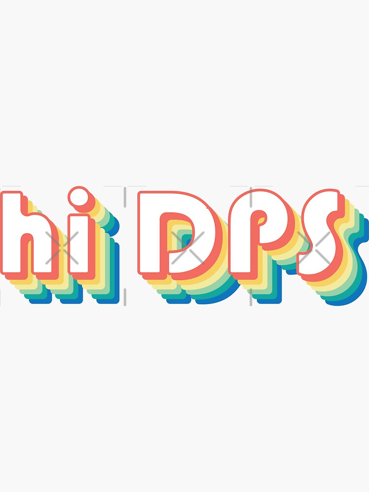 "Hi DPS Guild Wars 2 Retro Rainbow" Sticker for Sale by rainie-png ...