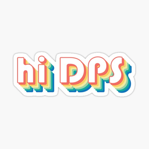 "Hi DPS Guild Wars 2 Retro Rainbow" Sticker for Sale by rainie-png ...