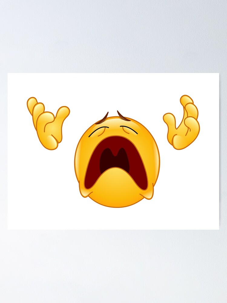 "Why God Why Emoticon" Poster for Sale by Yael Weiss | Redbubble