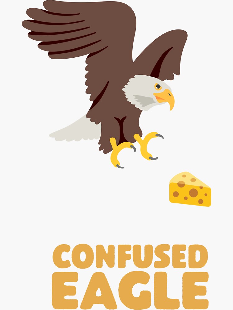 "Confused Eagle funny Android emoji design" Sticker for Sale by Noto57 ...