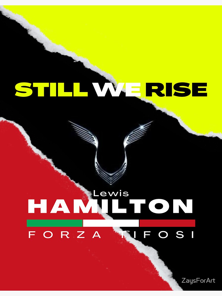 "Lewis Hamilton Ferrari" Sticker by ZaysForArt | Redbubble