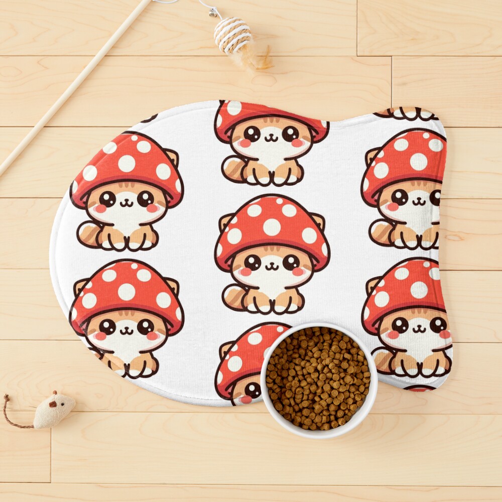 "Cat Mushroom Cute Kitty" Sticker for Sale by Delidream | Redbubble