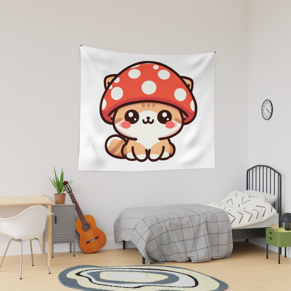 "Cat Mushroom Cute Kitty" Poster for Sale by Delidream | Redbubble